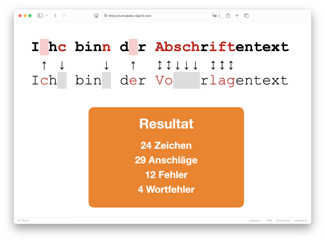 Tipp10 School version | Touch typing in School